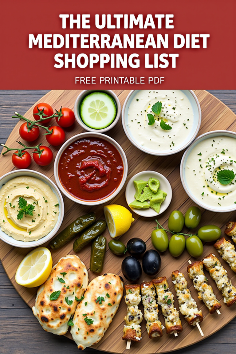 Mediterranean Meal Mastery: Your Ultimate Shopping List for Healthy ...