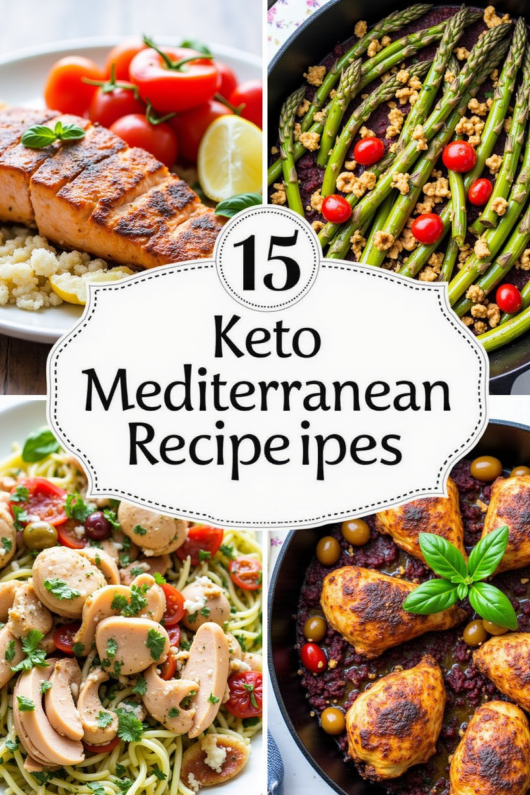 Mediterranean Meets Keto: 15 Flavor-Packed Recipes for a Low-Carb ...