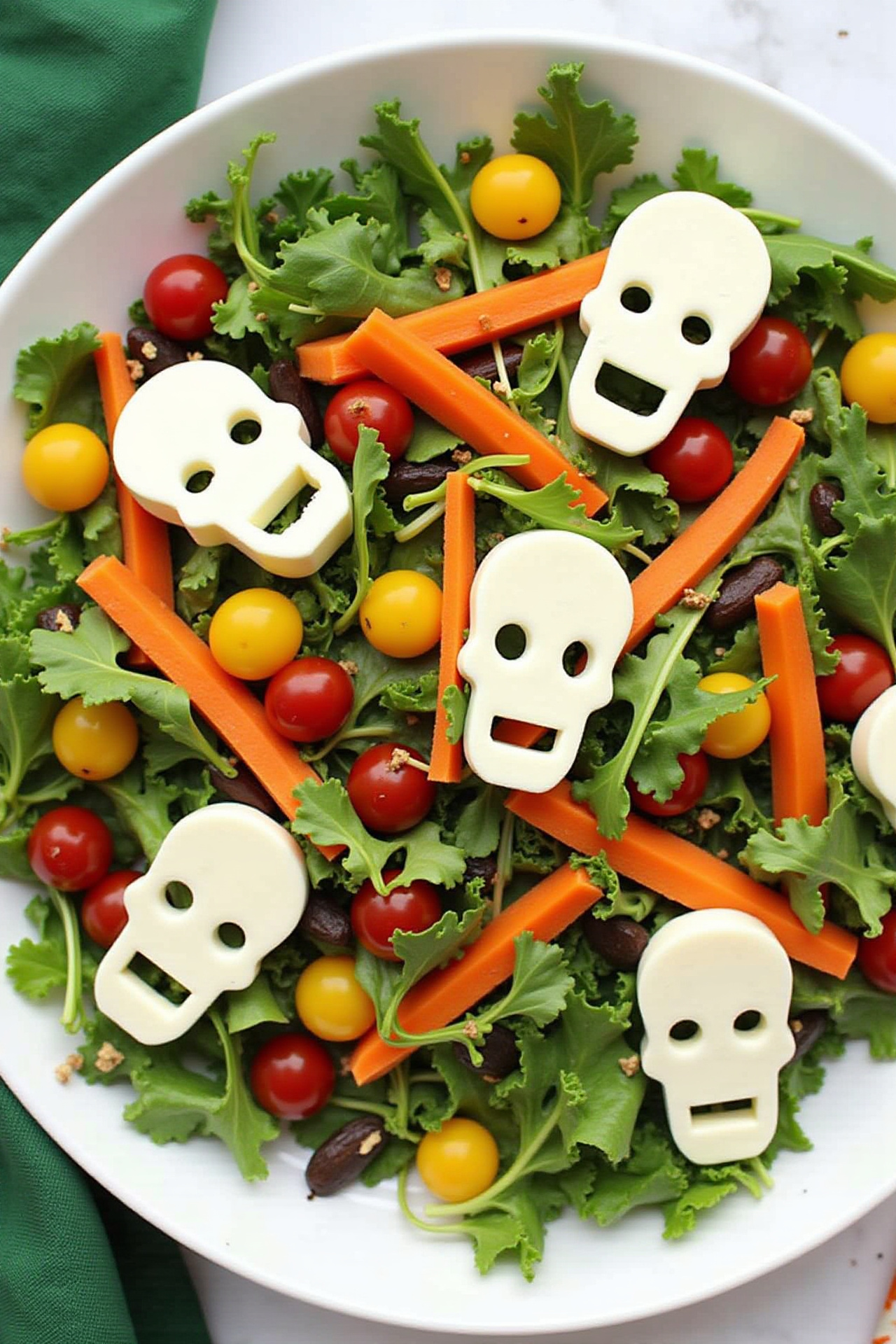 Haunted Harvest: A Spooky Salad Adventure for Halloween - Ketoterranean Table