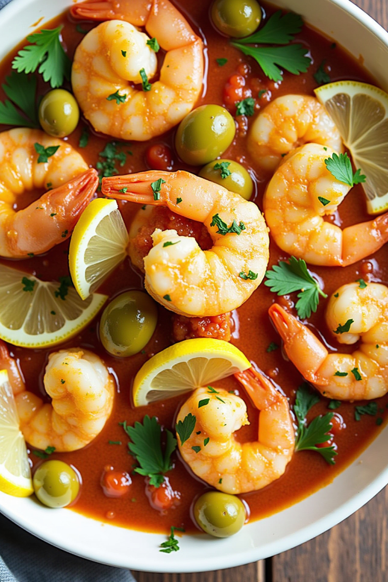 Quick & Easy 25-Minute Shrimp & Olive Keto Tajine with Lemon Cream ...