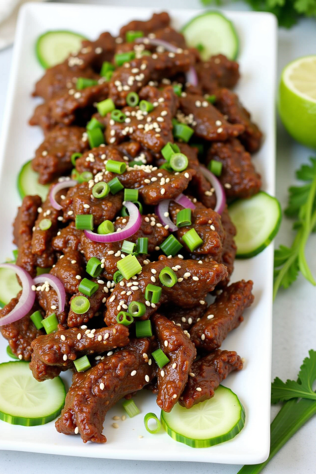 Sizzling Korean Keto Beef Bowl: Fiery Ground Beef Meets Refreshing ...